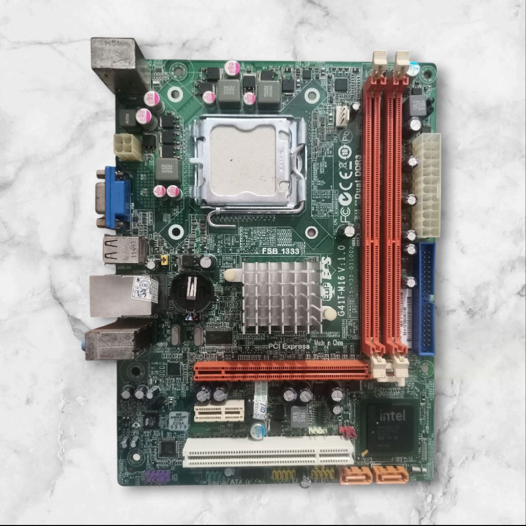 Jual MOTHERBOARD / MOBO G41 ECS G41T-M16 VGA ON SOUND OFF BOARD LGA 775 DDR3 | Shopee Indonesia