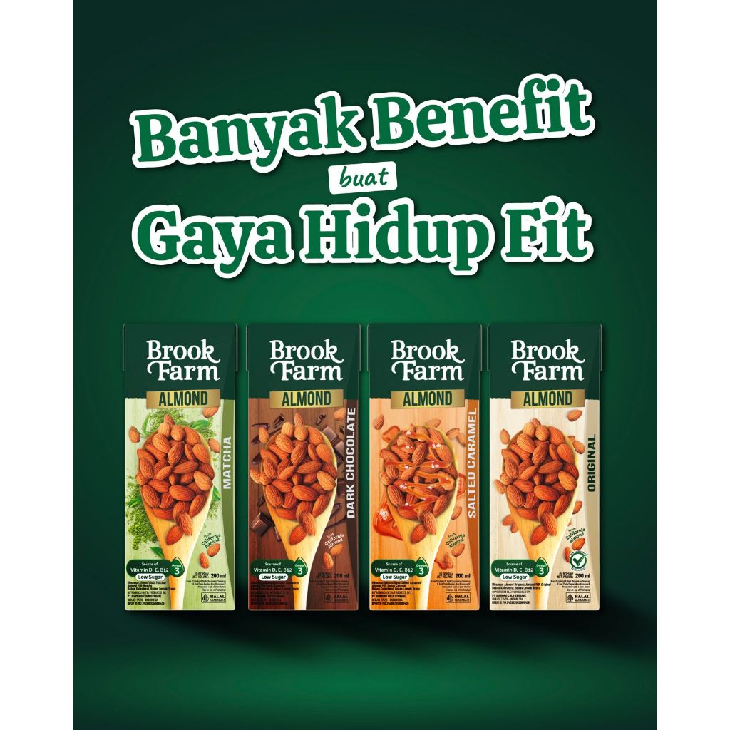 Jual Brookfarm Susu Almond Original 200 Ml | Shopee Indonesia