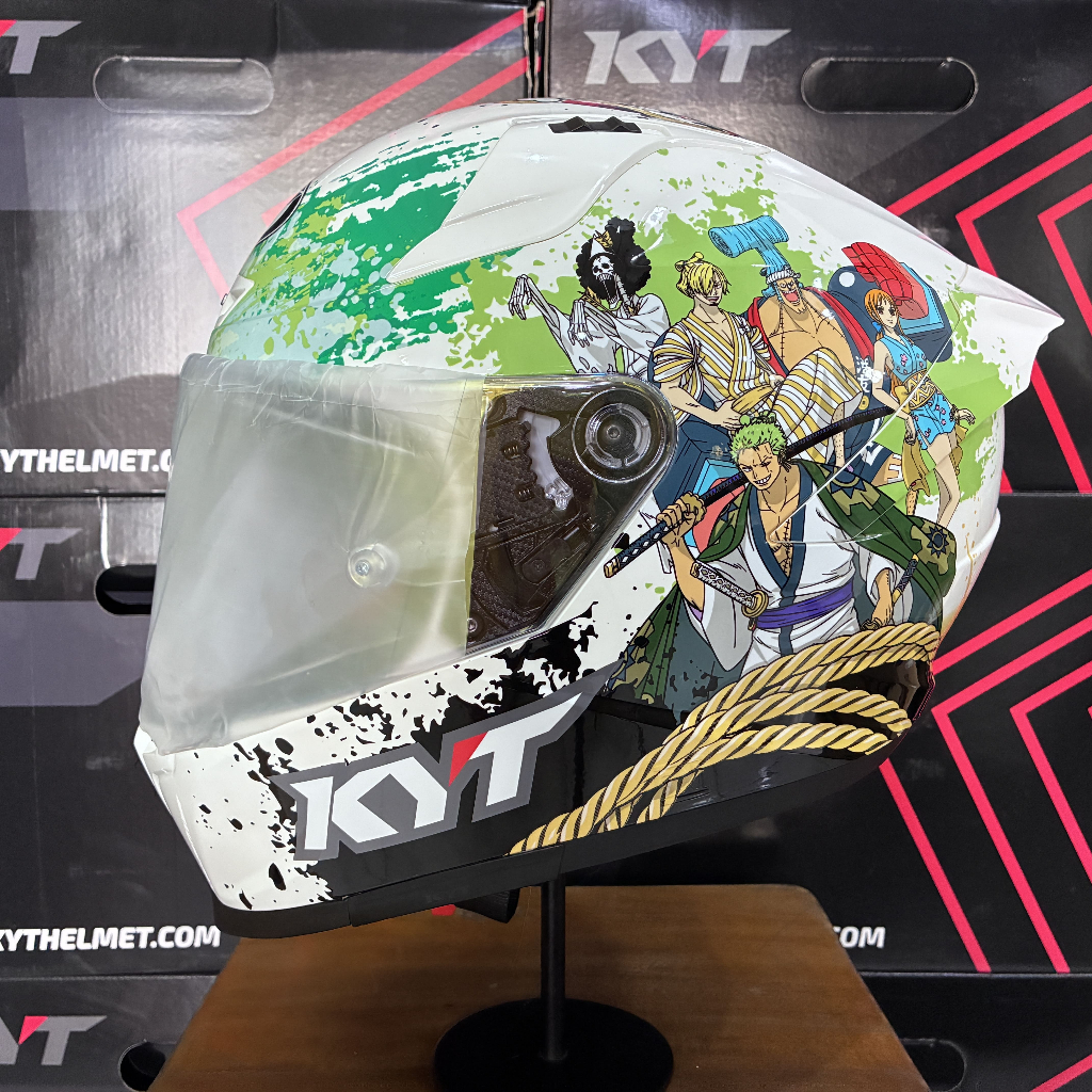 Jual Helm Full Face KYT Striker One Piece Special Edition Wano #2 White ...