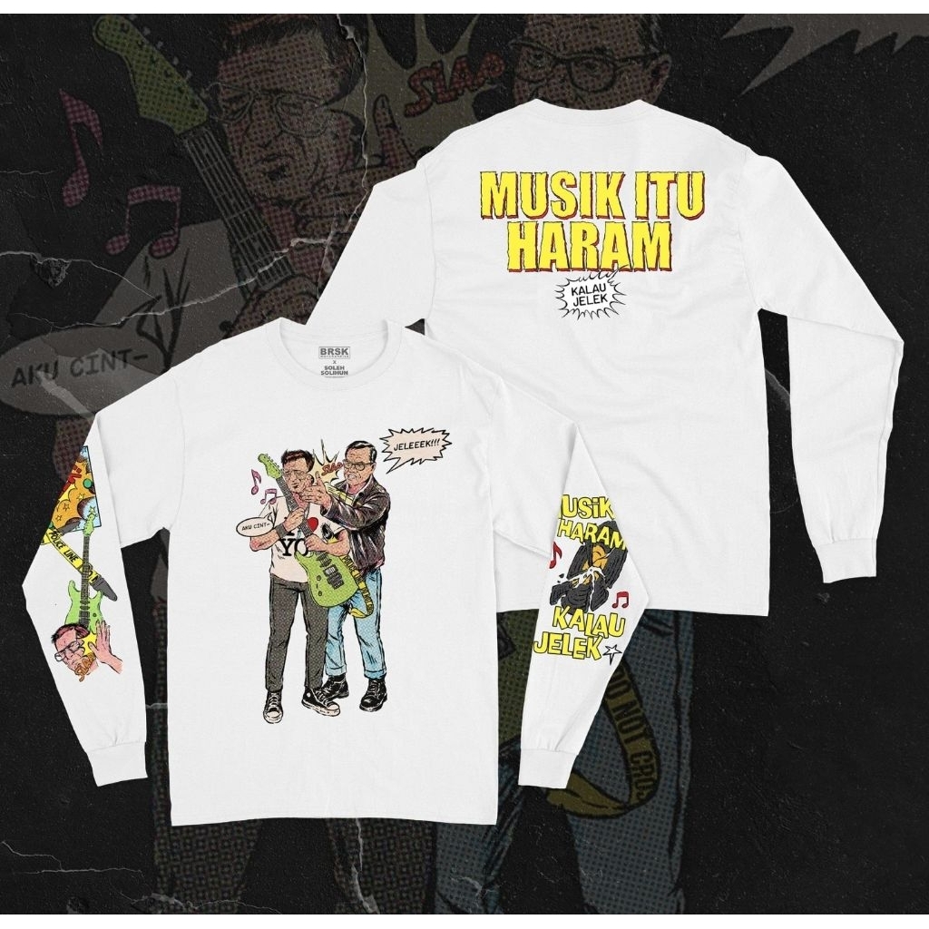 Jual Soleh Solihun - Musik itu Haram Long Slevee (Gratis Poster, Pin ...