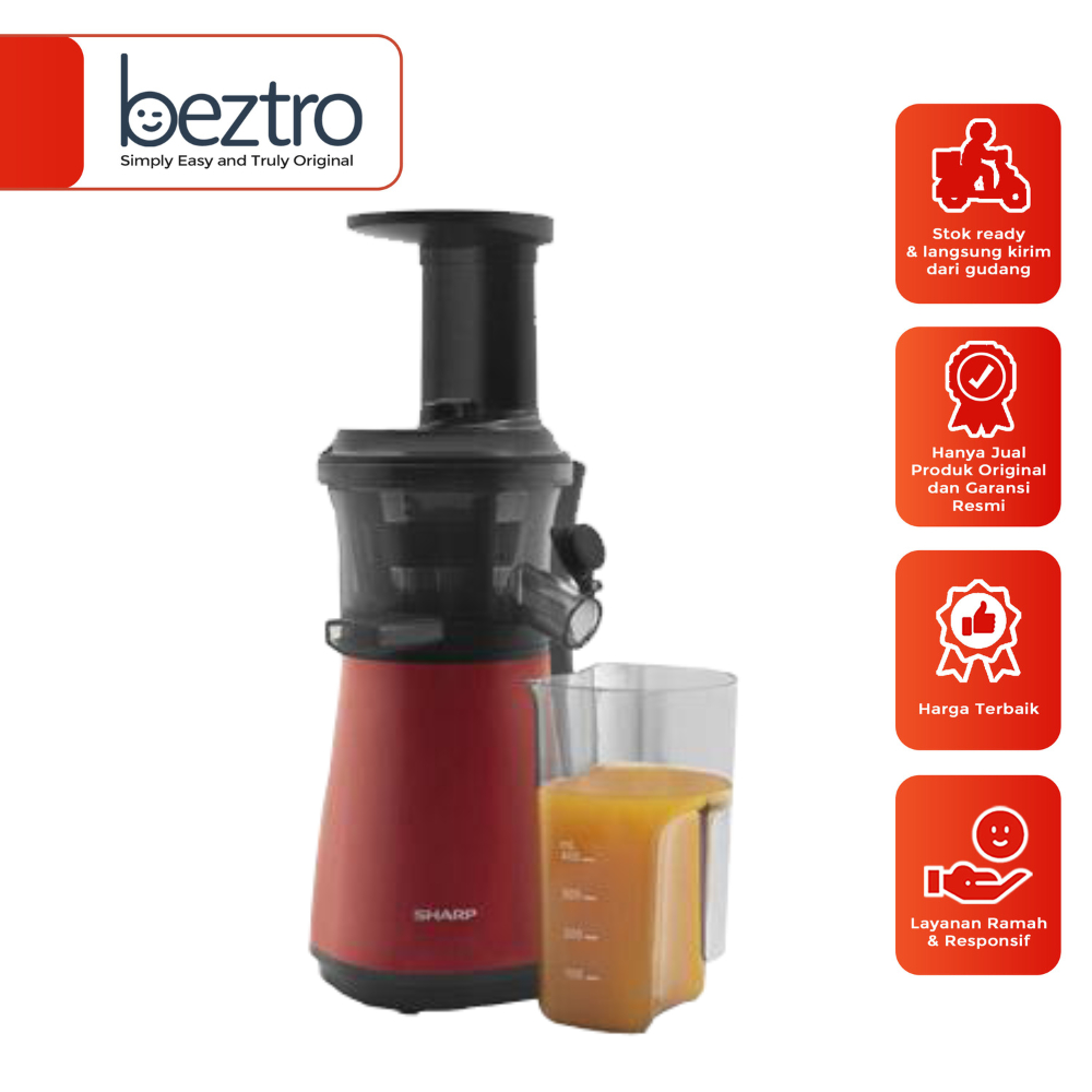 Jual SHARP Slow Juicer 0.8 Liter 150 Watt EJC20YRD EJC 20 YRD Jus Maker ...