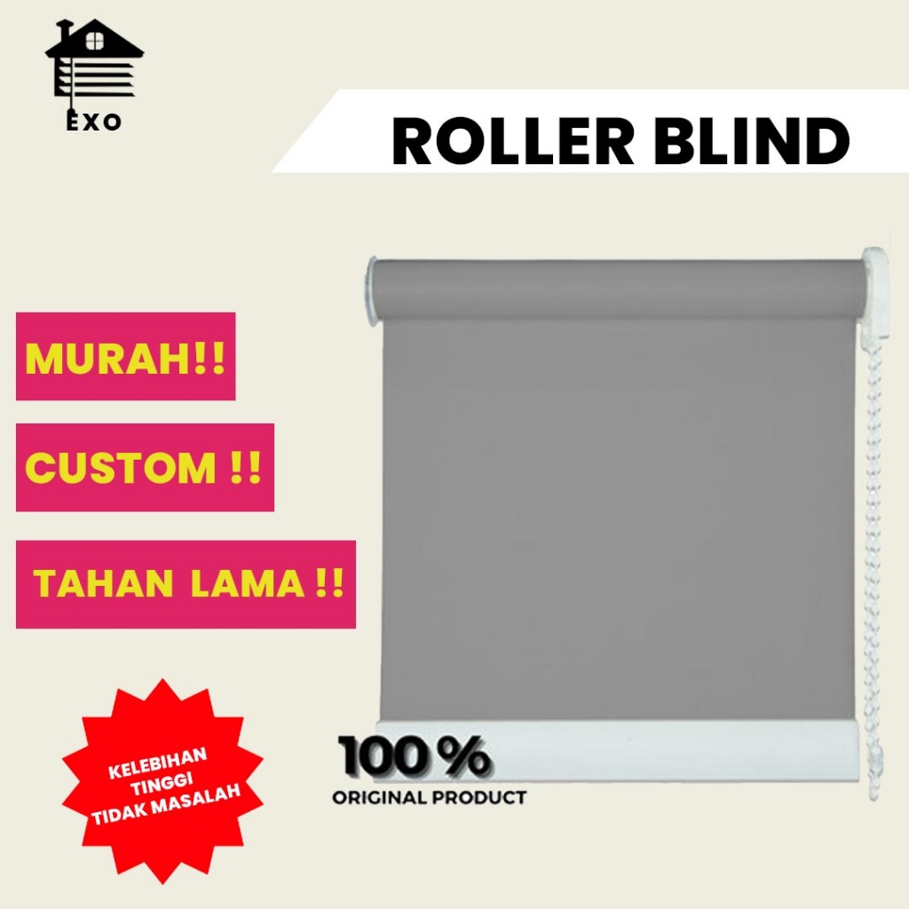 Jual Roller Blind Dimout EXO Ukuran Jadi - Tirai Gulung Jendela ...