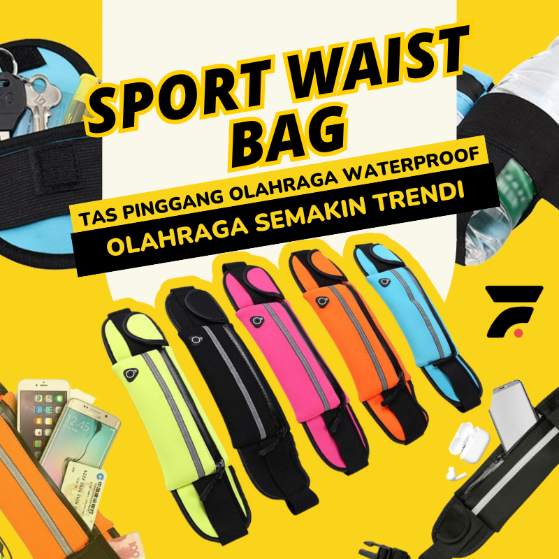 Jual Tas Pinggang Waist Bag Running Belt Olahraga Sport Lari Jogging ...