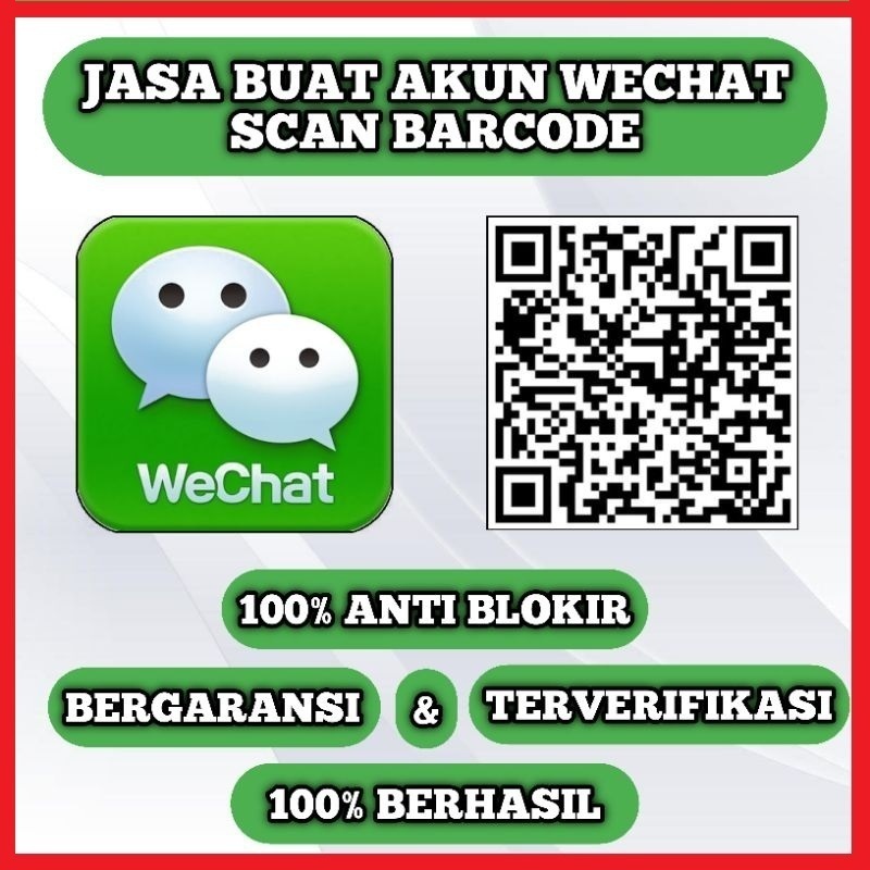 Jual Jasa Verifikasi Scan QR Code Akun Wechat / Weixing | Shopee Indonesia