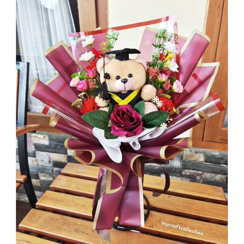 Jual Buket Bunga Buket Wisuda Bucket untuk hadiah wisuda / graduation ...