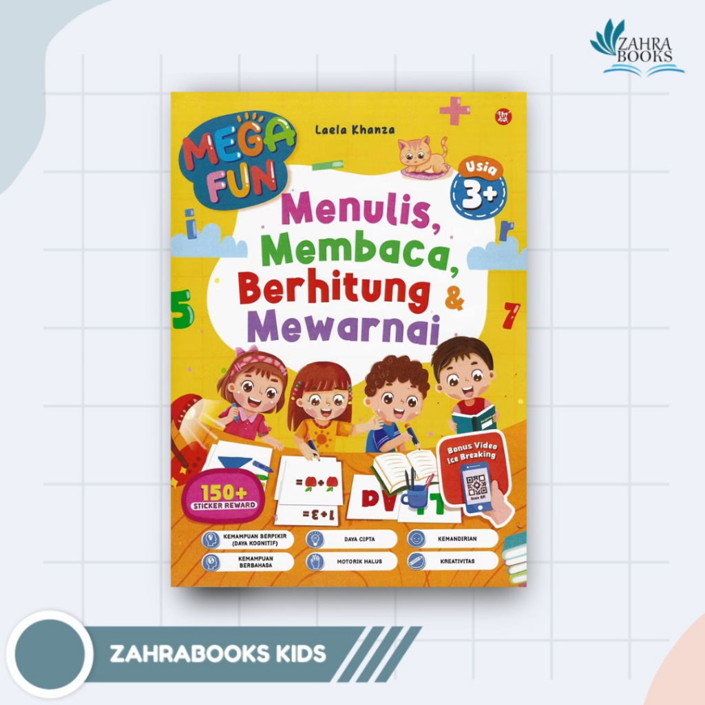 Jual BK - Buku Mega Fun: Menulis, Membaca, Berhitung & Mewarnai By ...