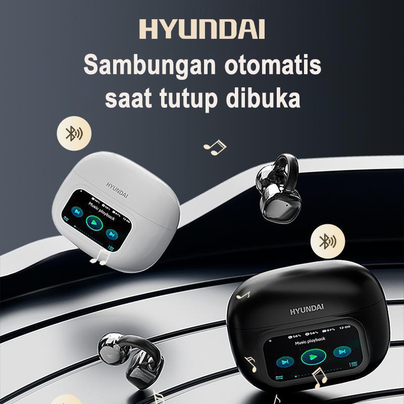 Jual Hyundai HY-C02 TWS Earphone - Wireless Headset Jepit Modern ...