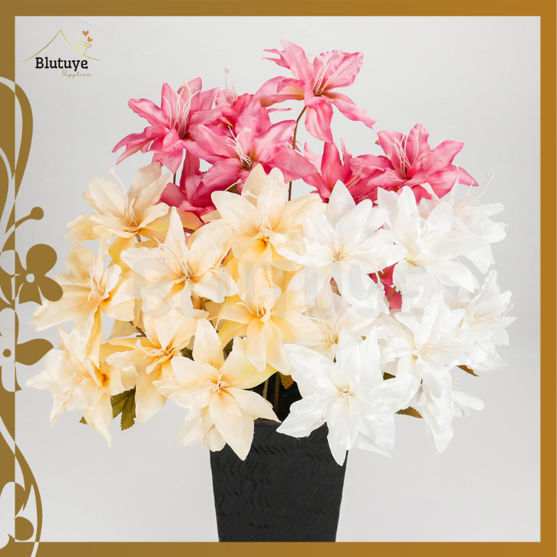 Jual Lily Tangkai Panjang Cabang 3 Bunga Star Magnolia Kamboja Lily ...