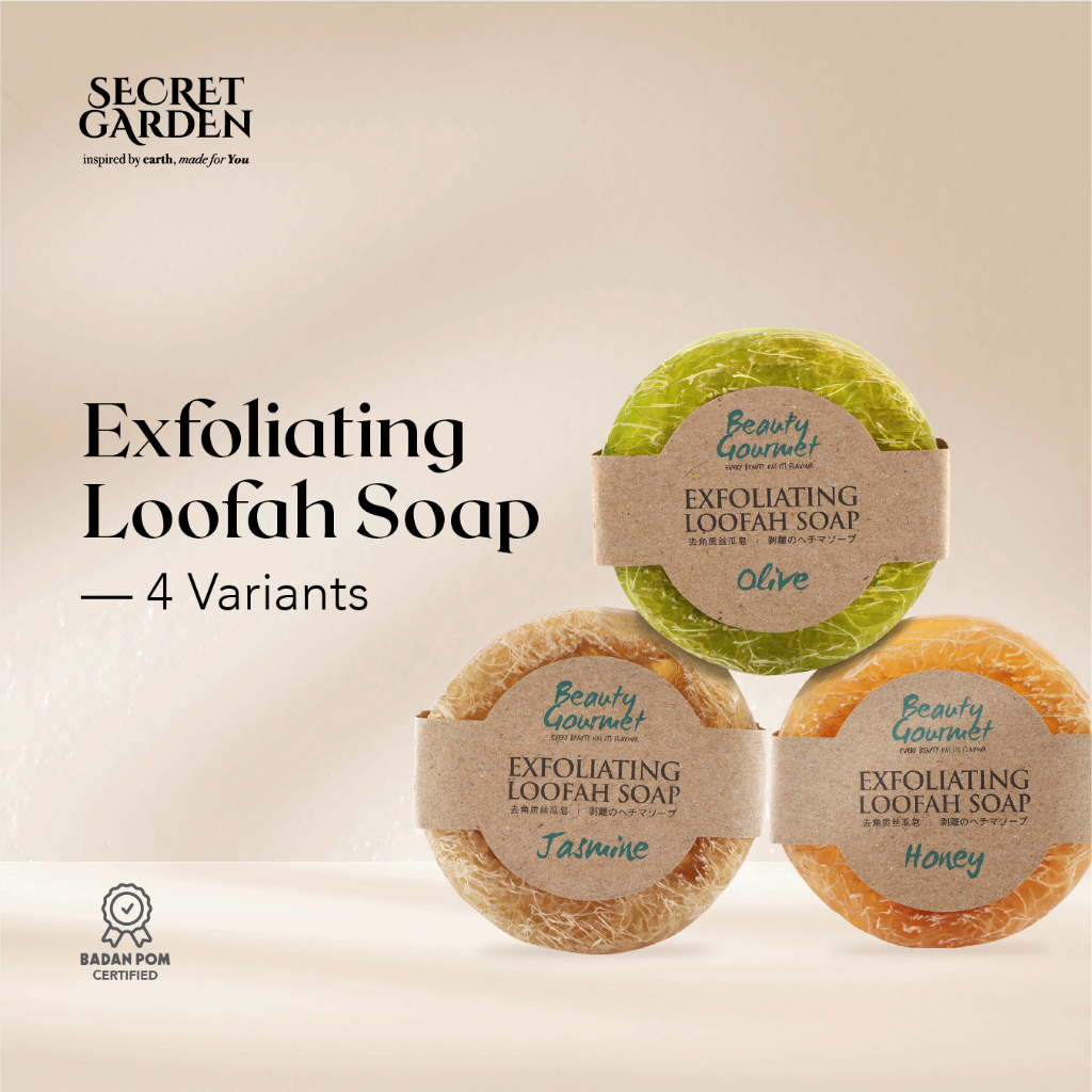 Jual Secret Garden - Exfoliating Loofah Scrub Soap 100gr | Sabun ...
