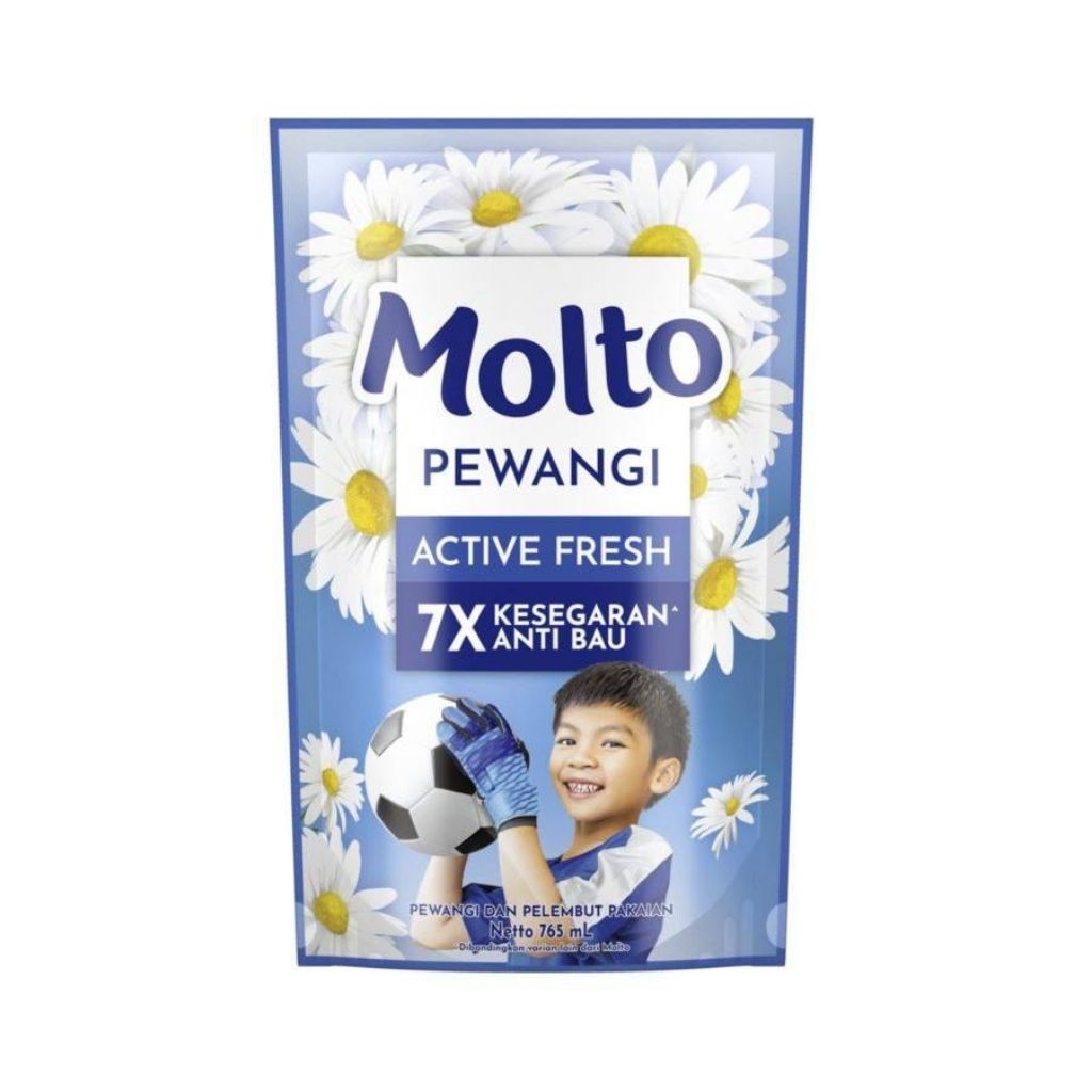 Jual Molto Pewangi Active Fresh 7x Kesegaran & Anti Bau 765ml | Shopee ...