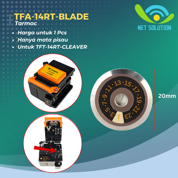 Jual Cleaver BLADE Tarmoc TFT-14RT-BLADE | Mata Pisau Pemotong Fiber ...