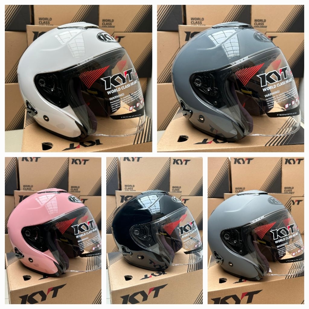Jual KYT Kyoto R ORIGINAL(White/Putih, Hitam Doff,Hitam Gloss/Kilat ...