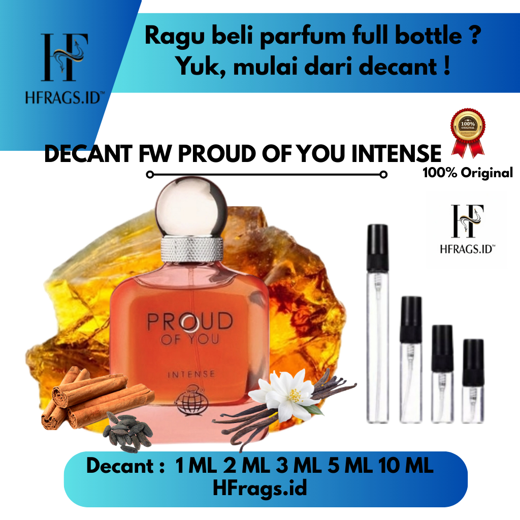 Jual Decant Fragrance World Proud of You Intense Decant Travel Size 1ML ...