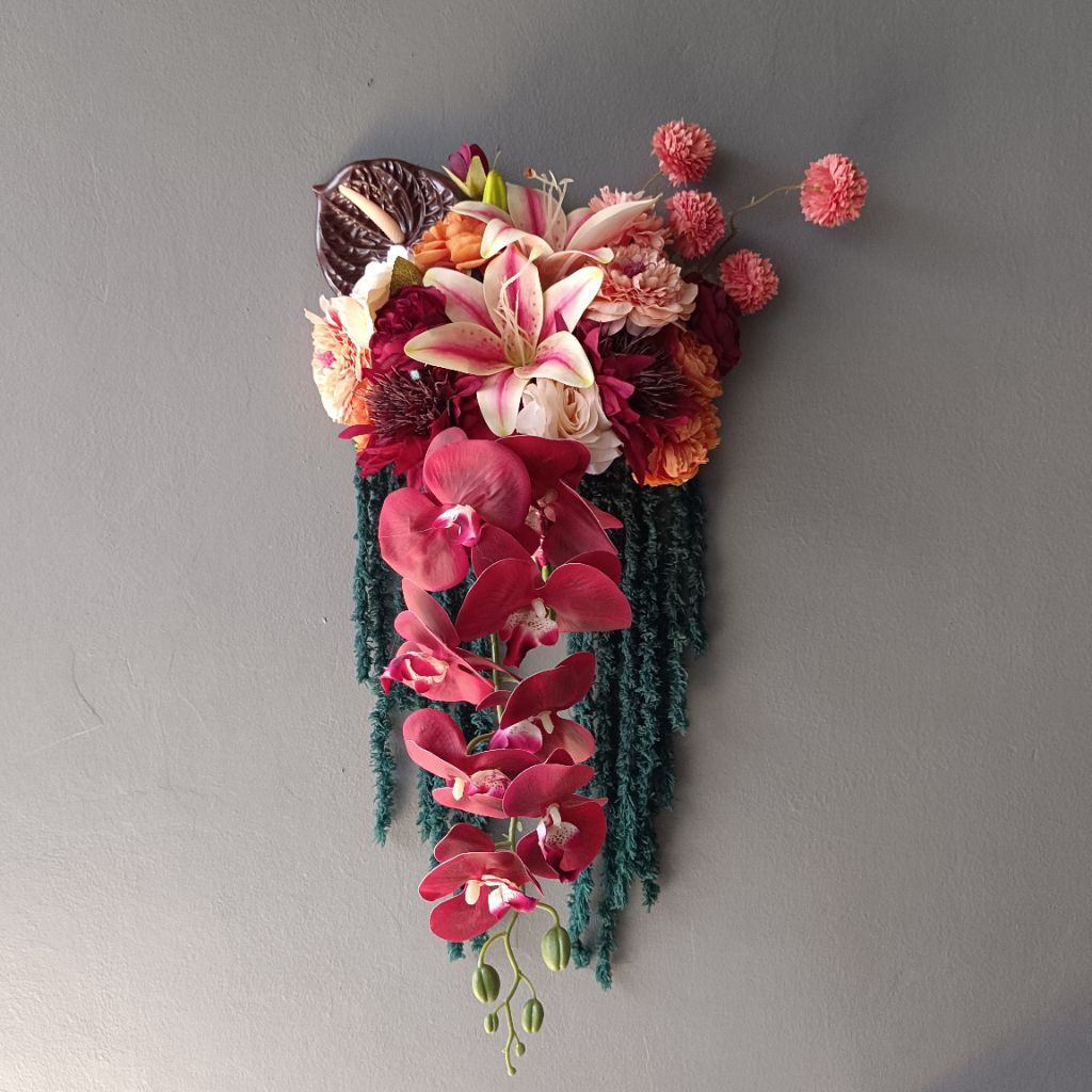 Jual Hand Bouquet Mix / Bunga Tangan Juntai Anggrek / Buket Wedding ...