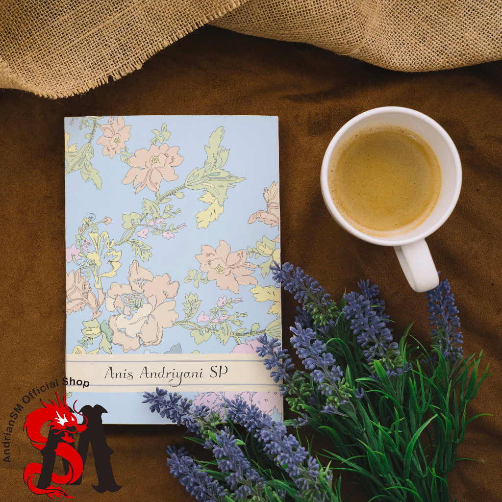 Jual Notebook Custom Nama buku tulis Catatan A5 Hard Cover Motif Bunga ...