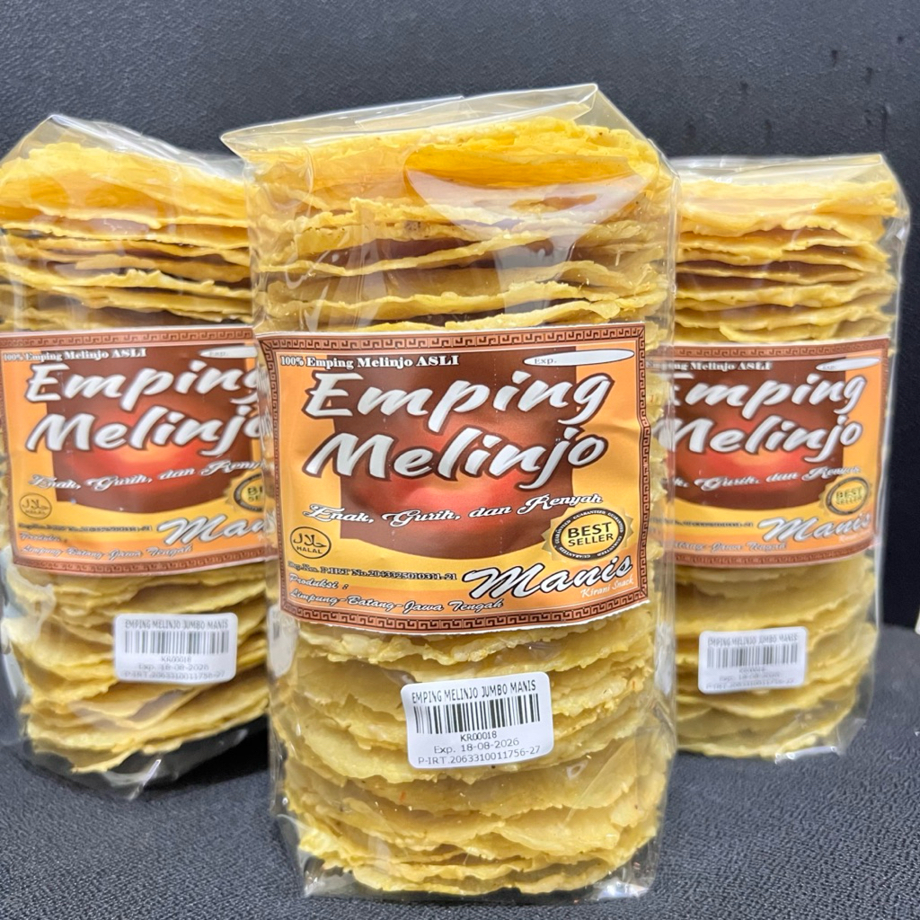 Jual EMPING MELINJO MENTAH MANIS LEBAR JUMBO 1/2 KG ASLI PRODUKSI ...
