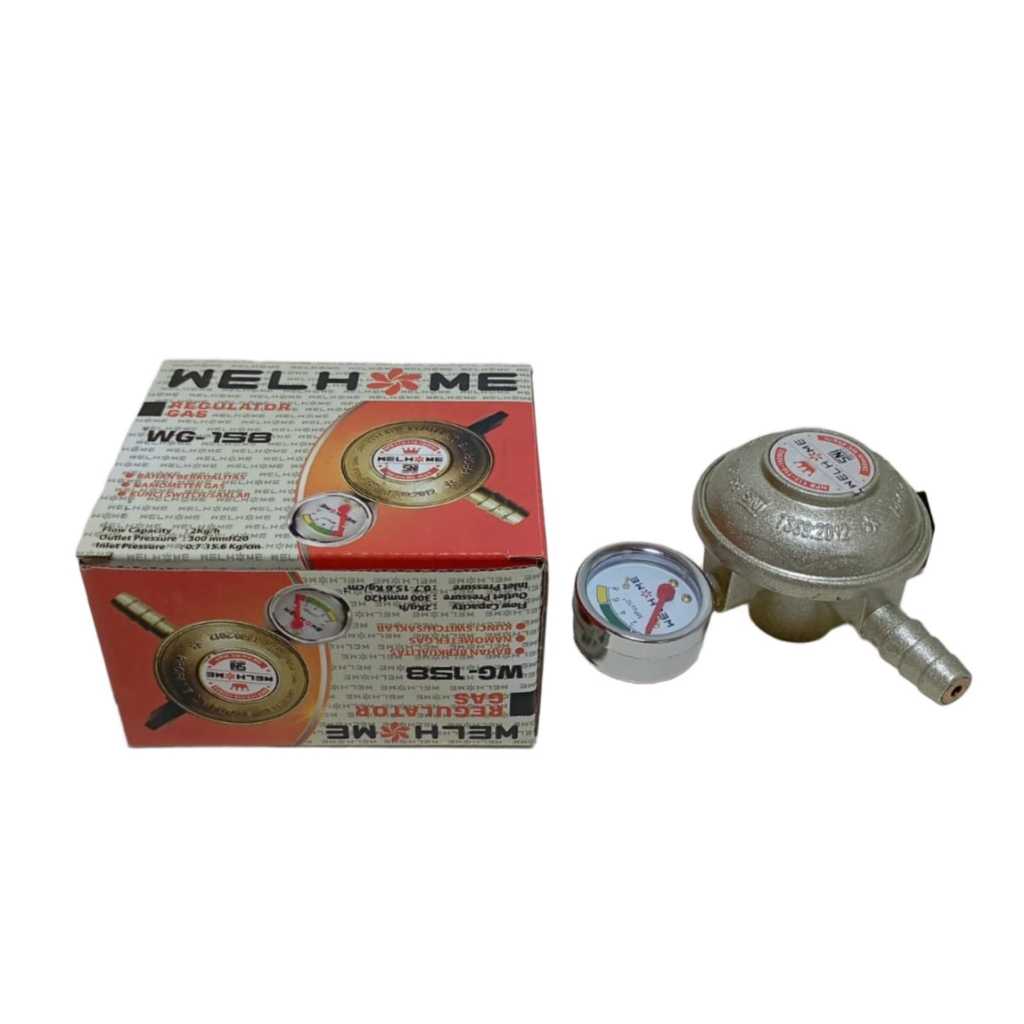 Jual REGULATOR GAS WELLHOME AMPERE WG-158 SNI | Shopee Indonesia