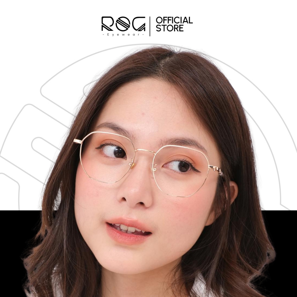 Jual ROG Eyewear - 08 - Kacamata Segi Enam 9605 - Frame Kacamata Wanita ...