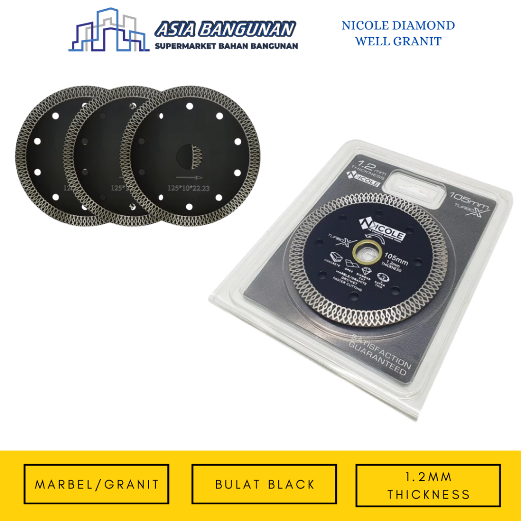 Jual ASIA BANGUNAN - MATA PISAU GRANIT NICOLE DIAMOND WELL GRANIT BULAT ...