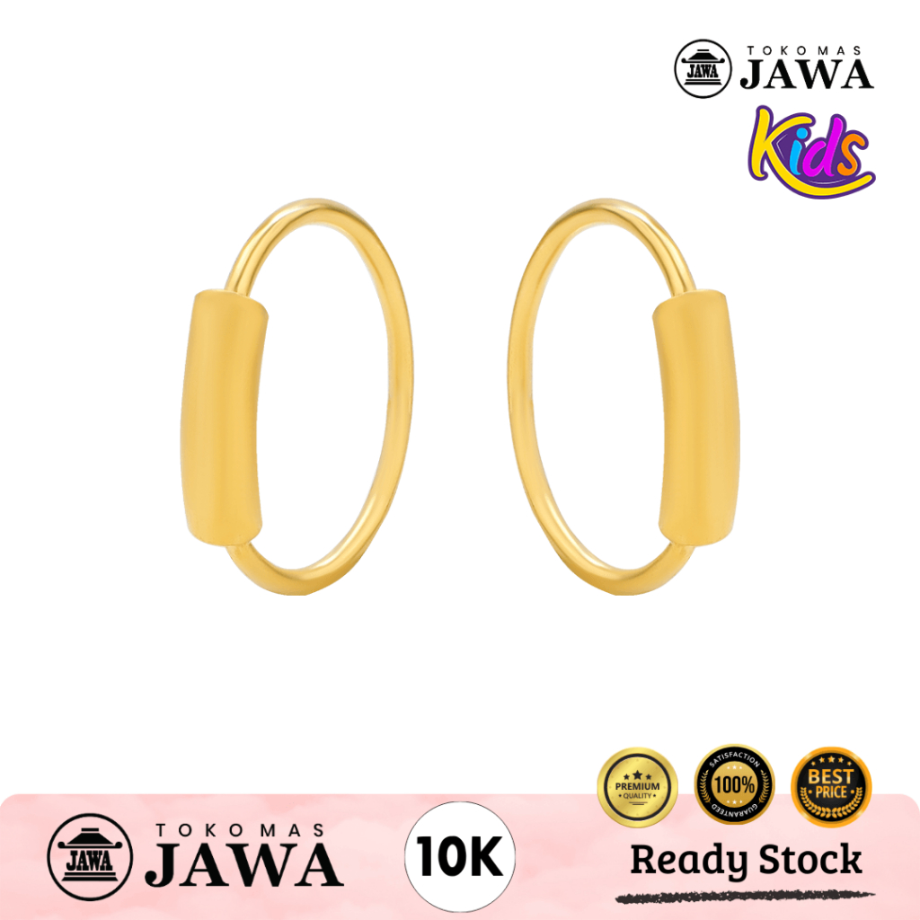 Jual Anting Emas Classic Hoop Baby Newborn Kadar 10 Karat Toko Mas Jawa ...