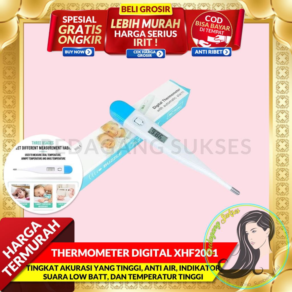 Jual FREE BOX THERMOMETER DIGITAL XHF2001 - ALAT PENGUKUR SUHU BAYI DAN ...