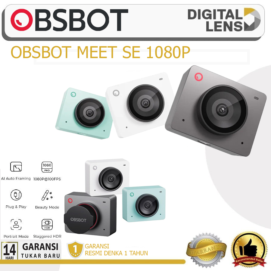 Jual OBSBOT Meet 4K AI-Powered Obsbot Meet SE 1080p Webcam Auto Framing ...