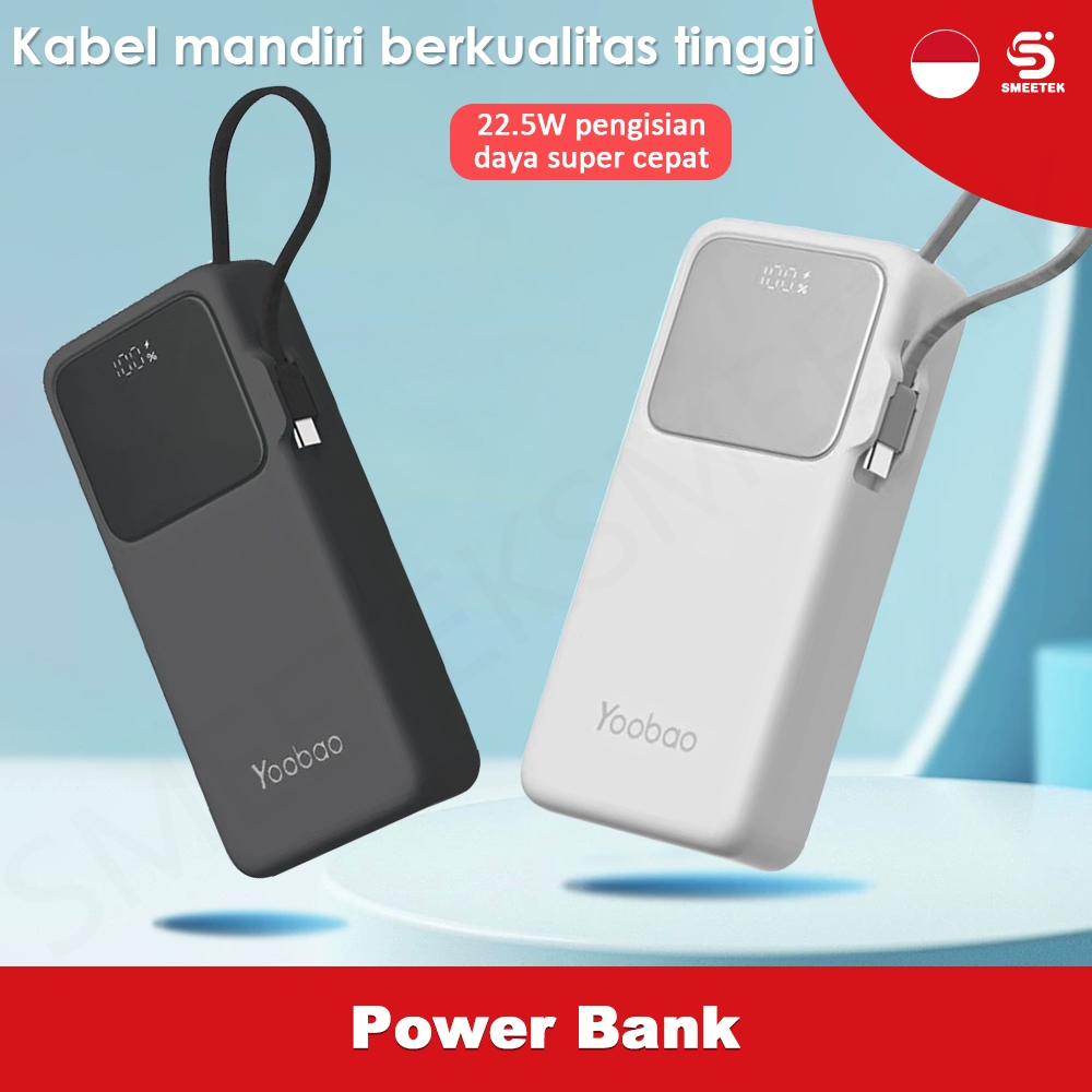 Jual YOOBAO Powe Bank 3 Port Output Power Bank 20000mAh Fast Charging ...