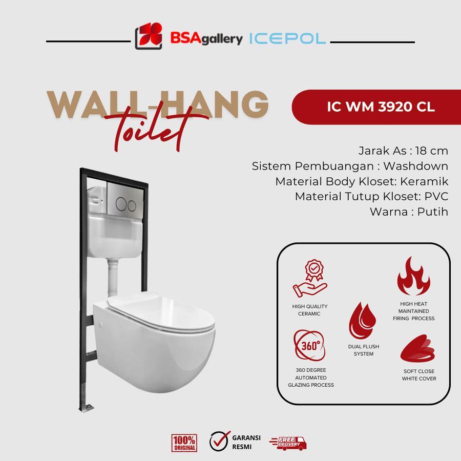 Jual Icepol Closet Wall Hung Closet Wall Hang Closet Duduk Gantung ...