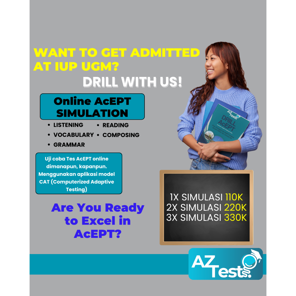 Jual Simulasi acept iup ugm / Simulasi Online acept ugm/ latihan soal ...
