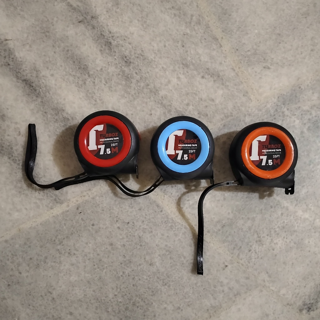 Jual METERAN ROLL TURBOZ UKURAN 7,5M, 5M DAN 3M | Shopee Indonesia