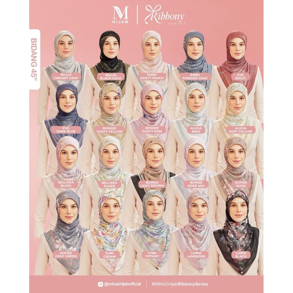 Jual [READY] RIBBONY SERIES BY MINAZ HIJAB MALAYSIA | Shopee Indonesia