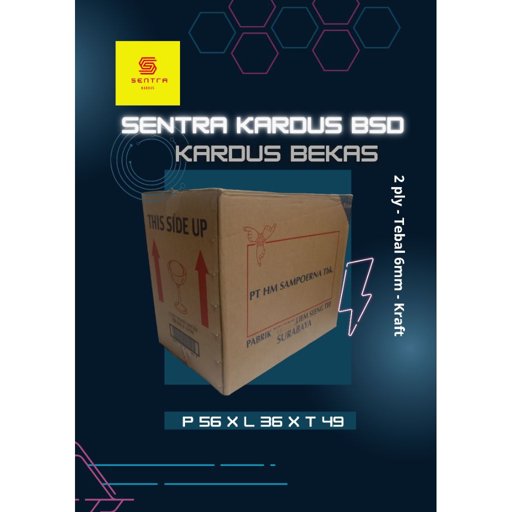 Jual Kardus Besar / Jumbo 2ply Untuk Packing / Pindahan P56 x L36 x T49 ...