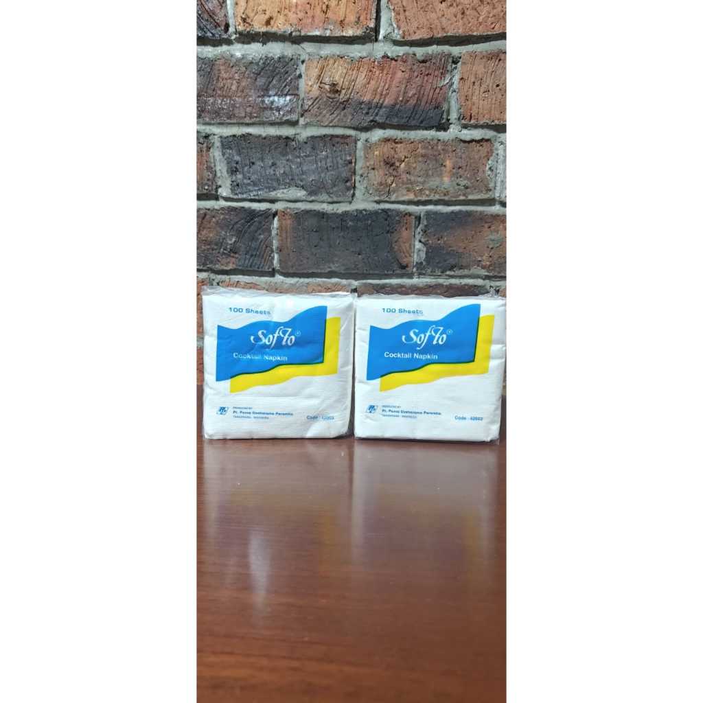 Jual Tissue Softo Cocktail Napkin isi 100 sheets, harga PROMO! | Shopee ...