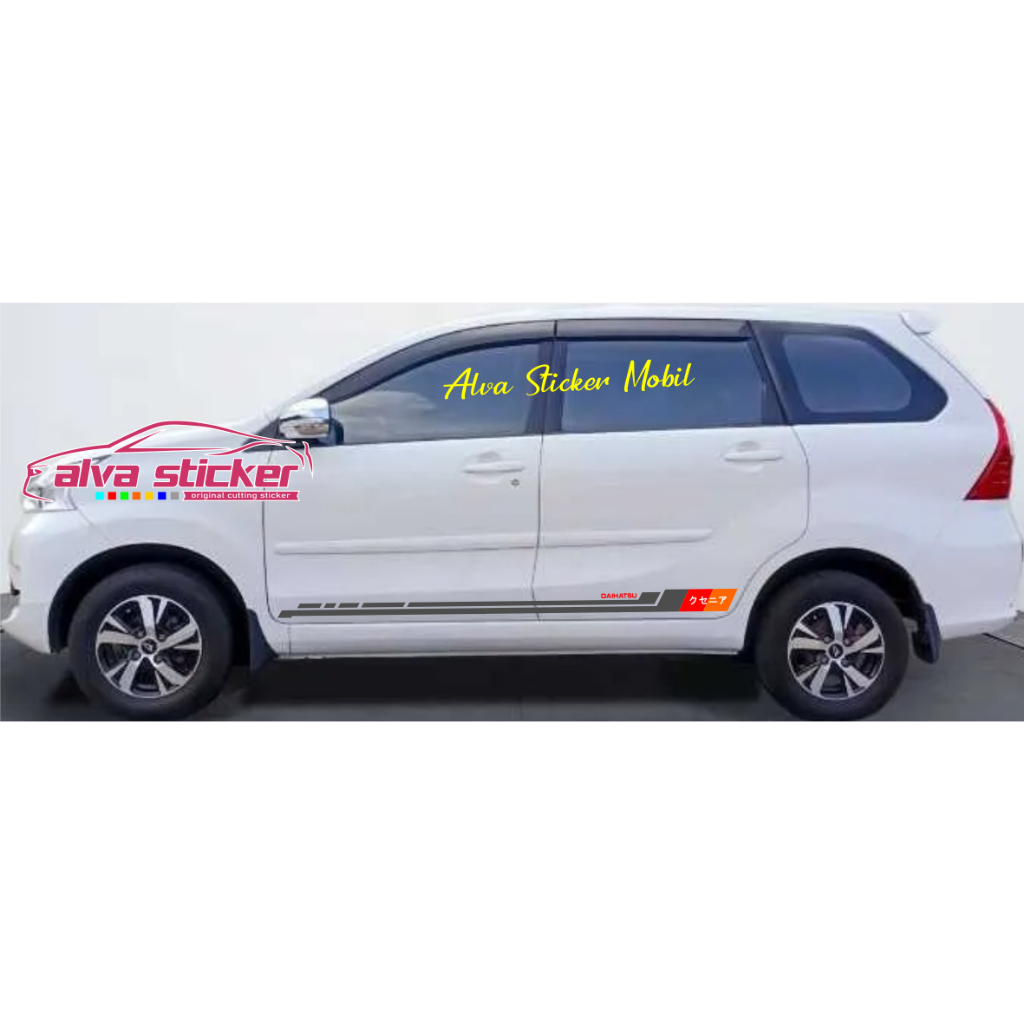 Jual best sticker xenia stiker xenia list stripe body mobil daihatsu ...