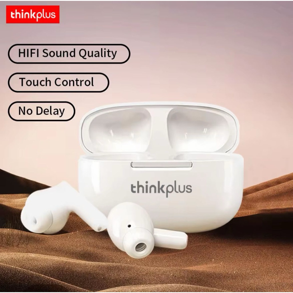 Jual Lenovo thinkplus TWS Wireless Bluetooth 5.3 Earphone Gaming Earbud HIFI Music Headphones ...