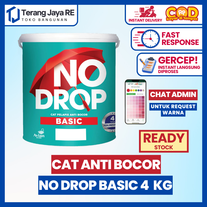 Jual NO DROP BASIC 4 KG - Cat Pelapis Anti Bocor EKONOMIS | Shopee Indonesia
