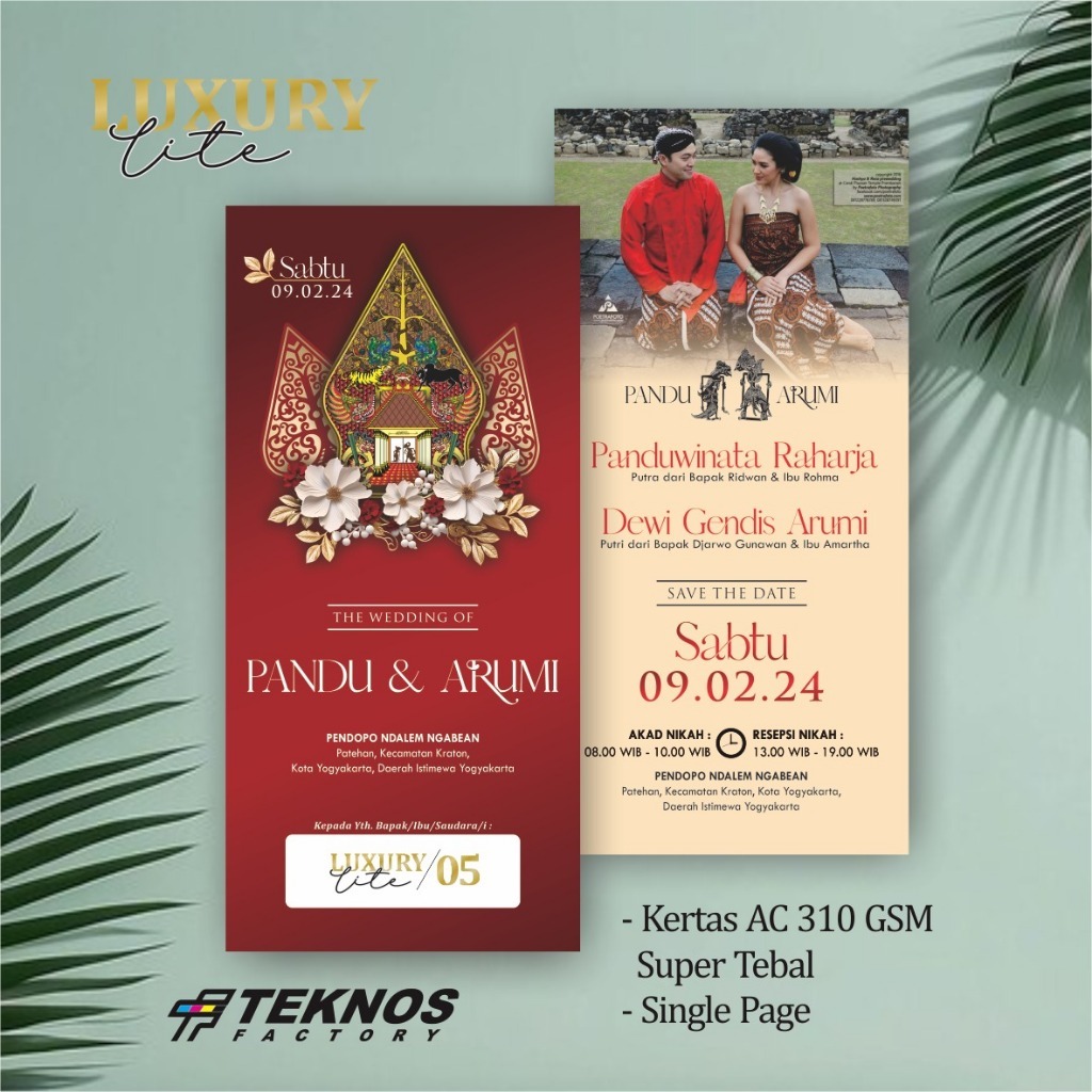 Jual UNDANGAN PERNIKAHAN KHUSUS ORDER 100 - 199 PCS - UNDANGAN ...