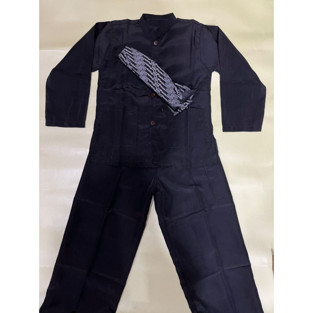 Jual Baju Pangsi Sunda Anak Usia 4-15 Tahun Bahan Bestway Gratis Ikat ...