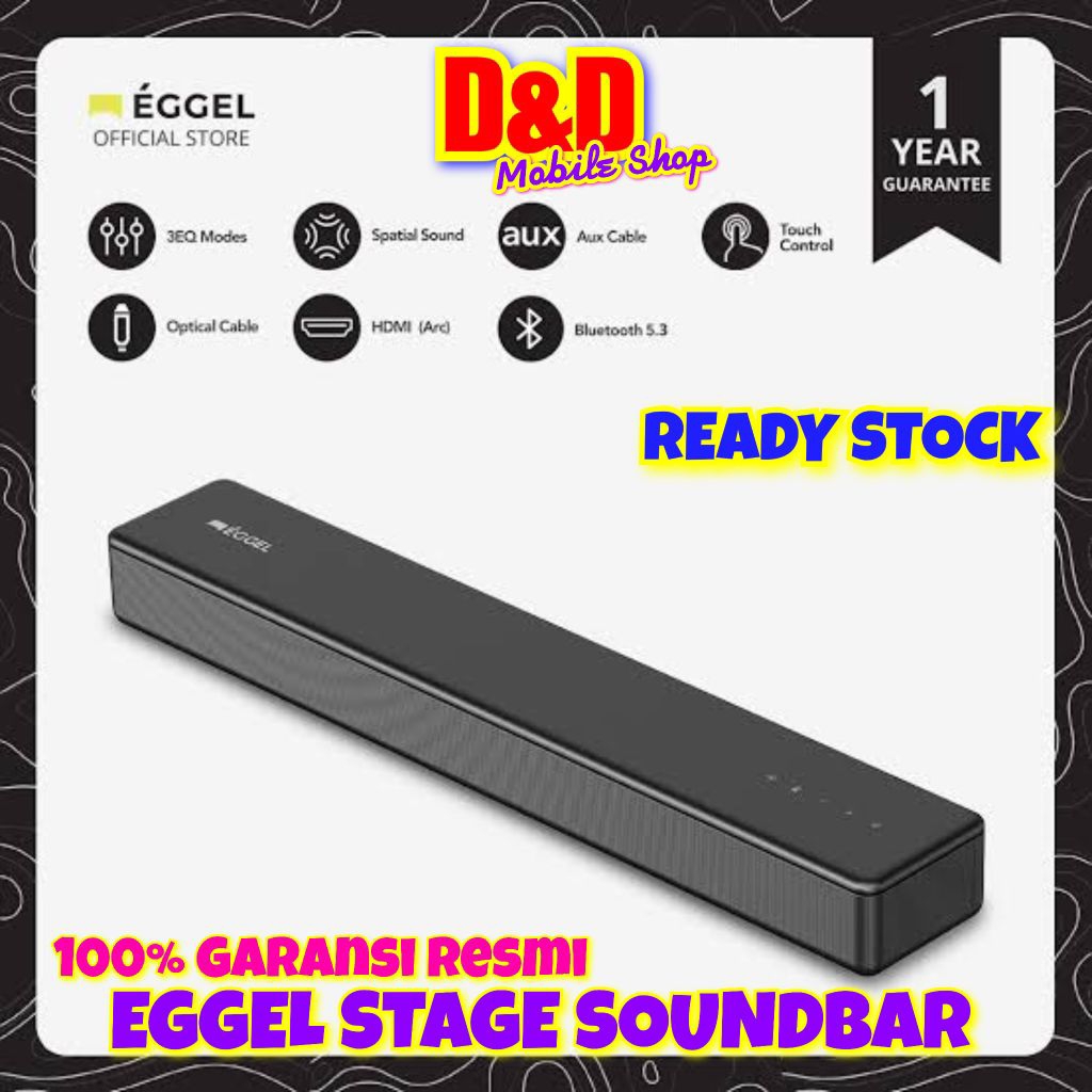 Jual EGGEL STAGE SOUNDBAR WITH SUBWOOFER SPEAKER BLUETOOTH GARANSI ...