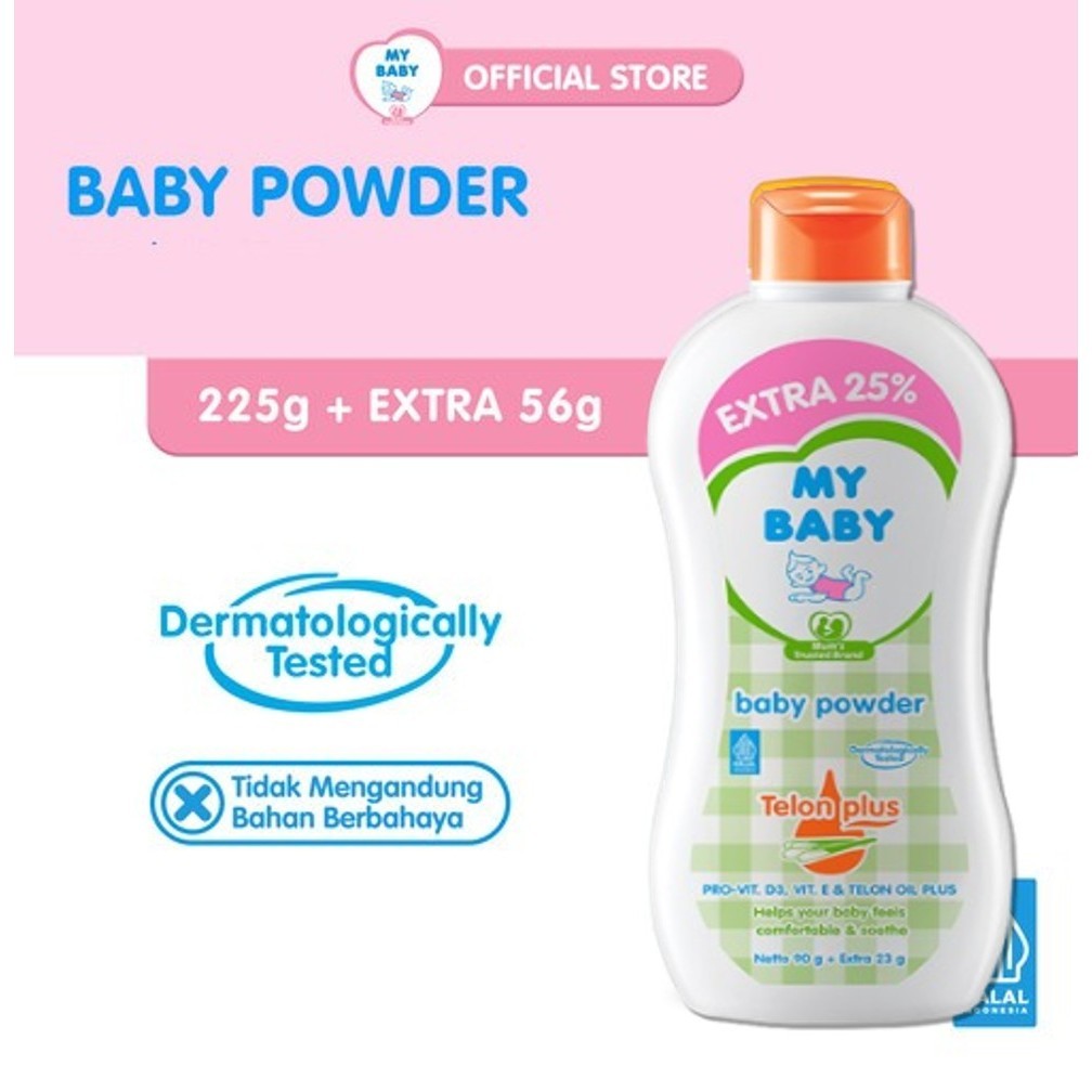 Jual MY BABY Powder Telon Plus 225 gr - Bedak Bayi Wangi Telon Plus ...