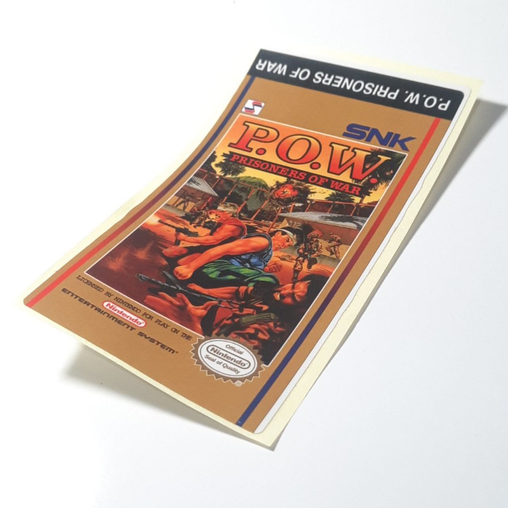 Jual Kaset Nintendo 8 Bit 72 Pin Pow Prisoners Of War Label NES Game ...
