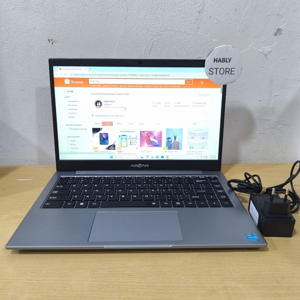 Jual LAPTOP ADVAN SOULMATE 1405 CELERON N4020 4GB 14 INCH SECOND MULUS ...