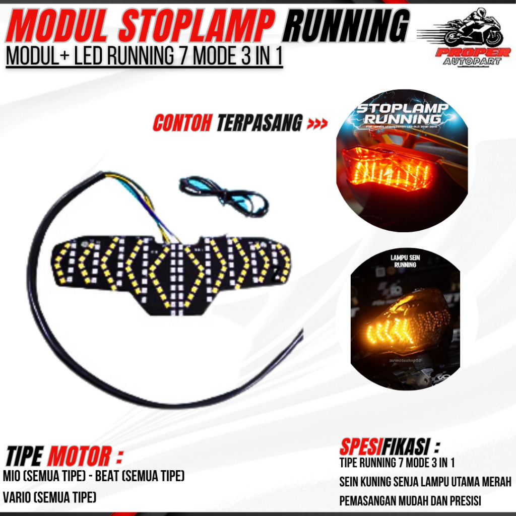 Jual MODUL STOPLAMP RUNNING MIO STOPLAMP RUNNING BEAT STOPLAMP RUNNING ...