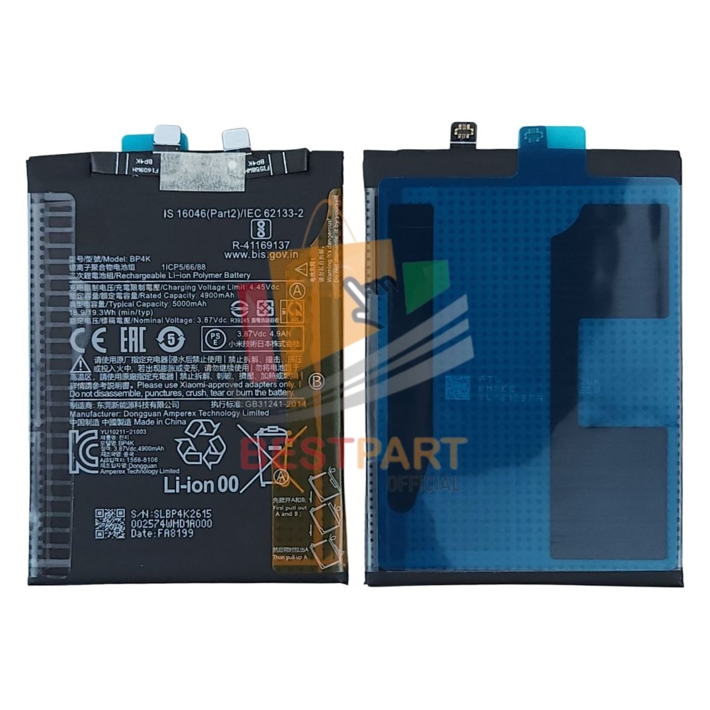 Jual BATERAI BP4K For XIAOMI REDMI NOTE 12 PRO 5G / POCO X5 PRO / POCO ...