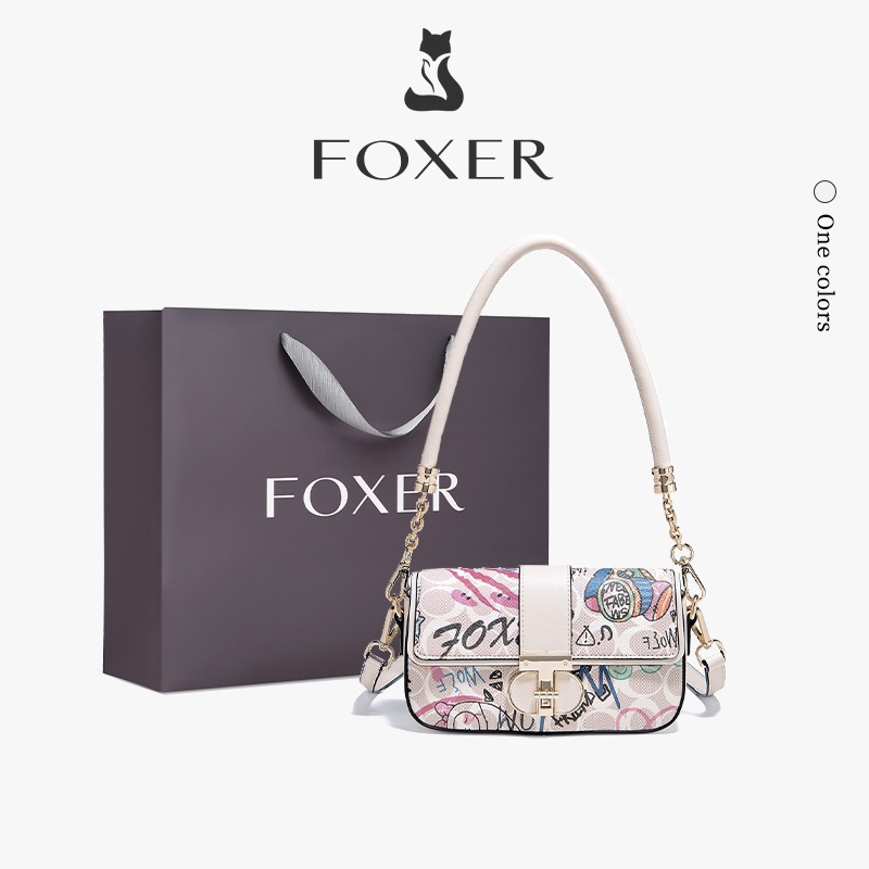 Jual FOXER Tas bahu grafiti Tas bahu wanita yang elegan Tas wanita modis | Shopee Indonesia