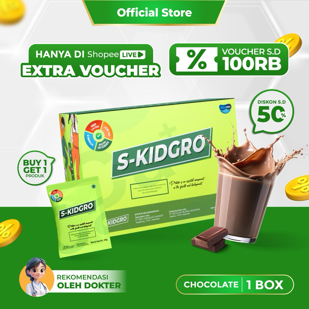 Jual [PROMO LIVE] S-KIDGRO – Susu DHA & Kalsium untuk Pertumbuhan ...