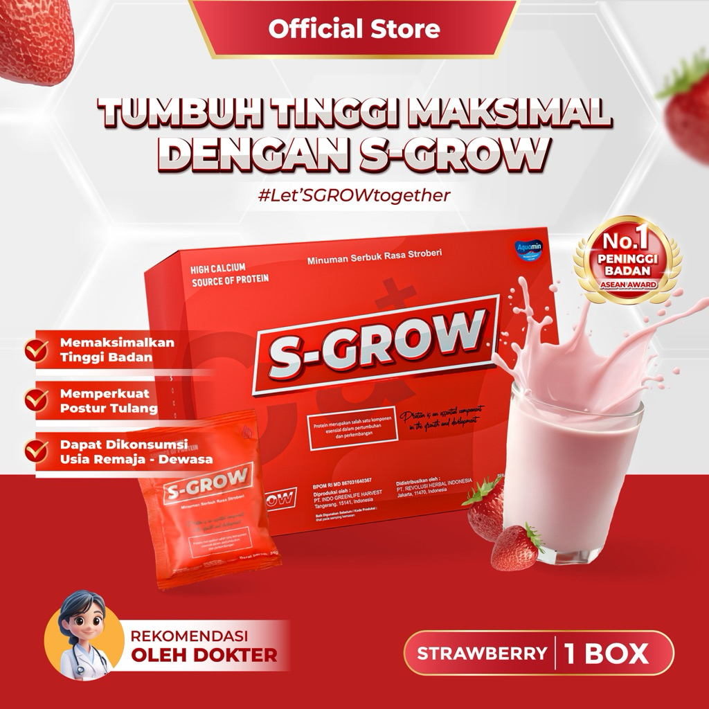 Jual S-GROW – Suplemen Peninggi Badan Alami untuk Remaja & Dewasa ...
