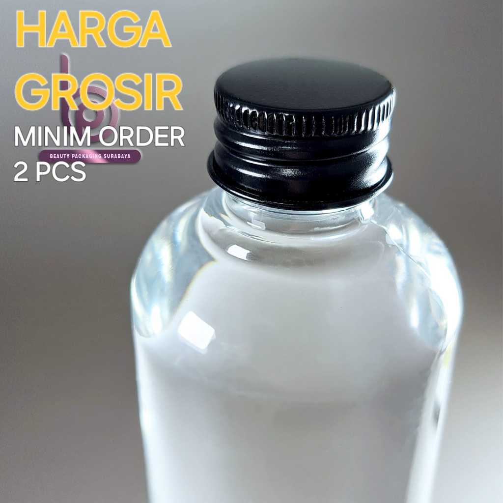 Jual Botol Plastik PET 250ml BR bening tutup ulir alumunium - Kemasan ...