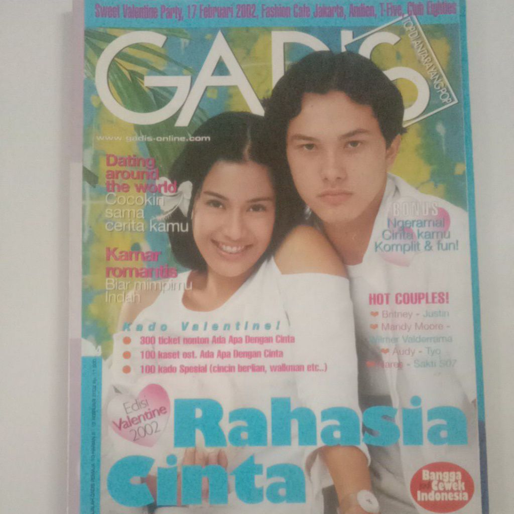 Jual Majalah Gadis Edisi Valentine 2002 Cover Dian & Nico | Shopee Indonesia