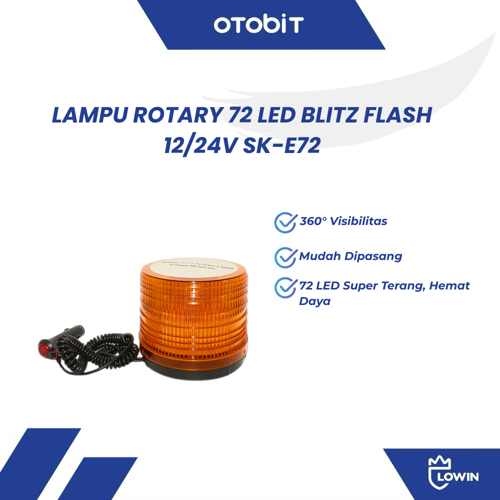 Jual Lampu Emergency Rotary LED Blitz Flash / Lampu LED Rotator SK-E72 ...